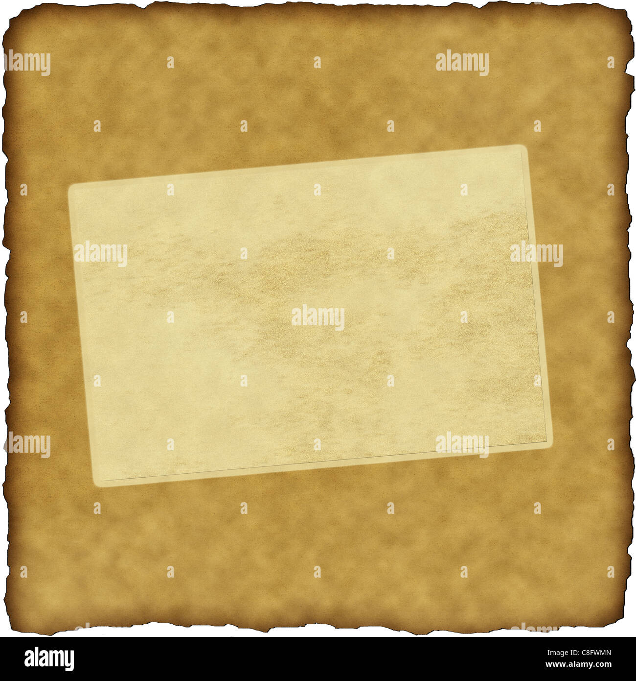 vintage scrapbook old paper with frame Stock Photo - Alamy