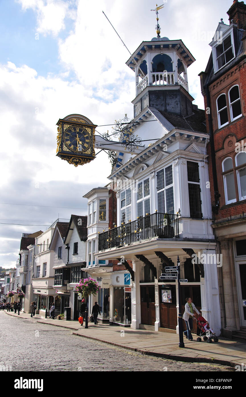 14th century Guildhall, Upper High Street, Guildford, Surrey, England ...