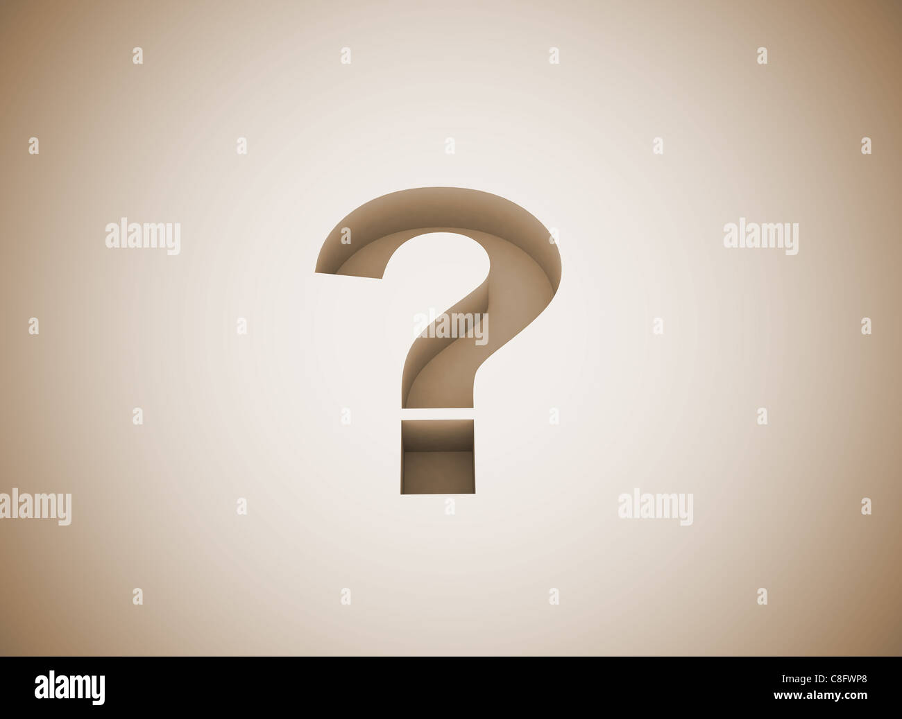 Question mark engraved Stock Photo - Alamy