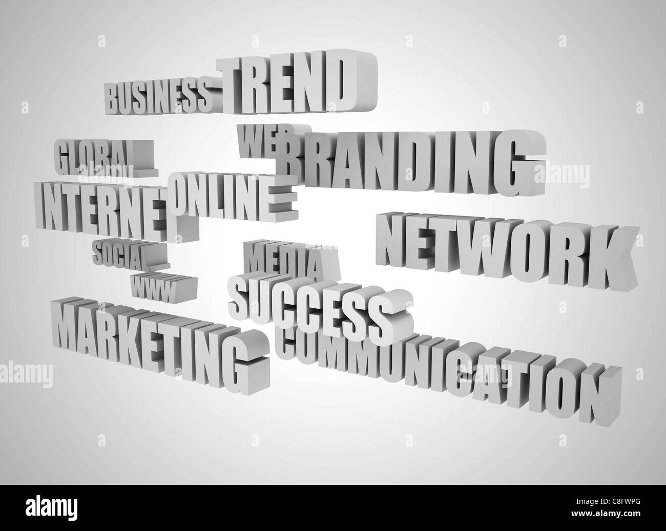 3d marketing related words Stock Photo - Alamy