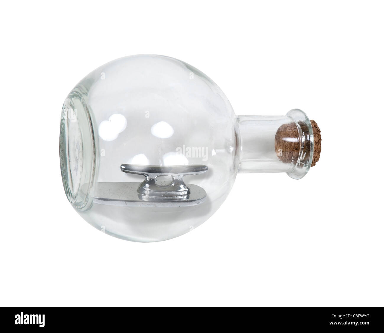 Empty ship in bottle hi-res stock photography and images - Alamy