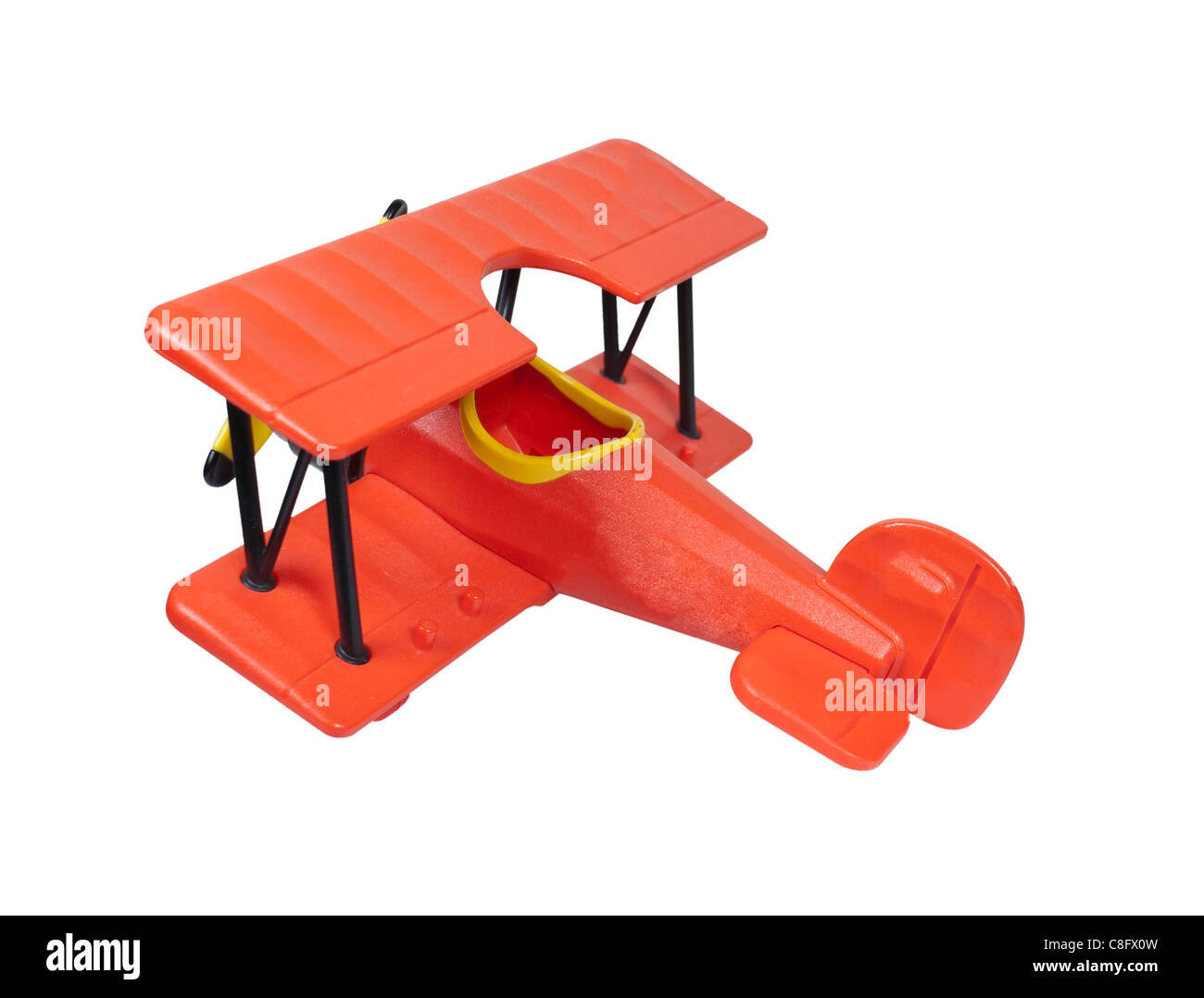 Antique biplane for nostalgic trips through the skies - path included ...