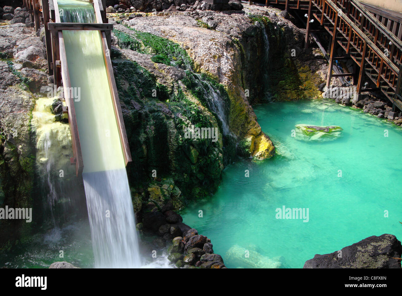 Kusatsu hot spring in Japan Stock Photo - Alamy
