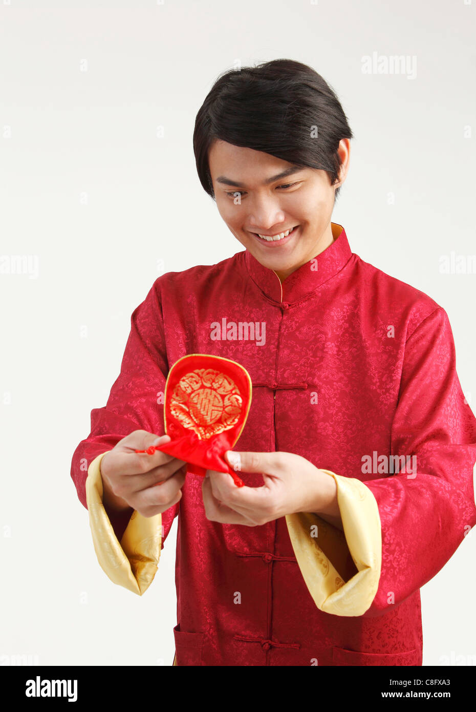 Chinese man traditional clothing silk hi-res stock photography and ...