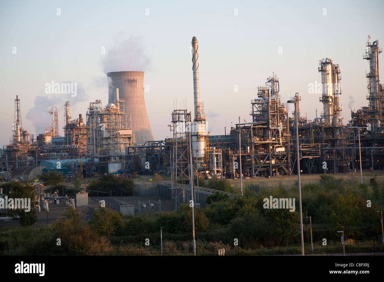 Heavy industry BP chemical works, Saltend, Hull, Yorkshire, England ...