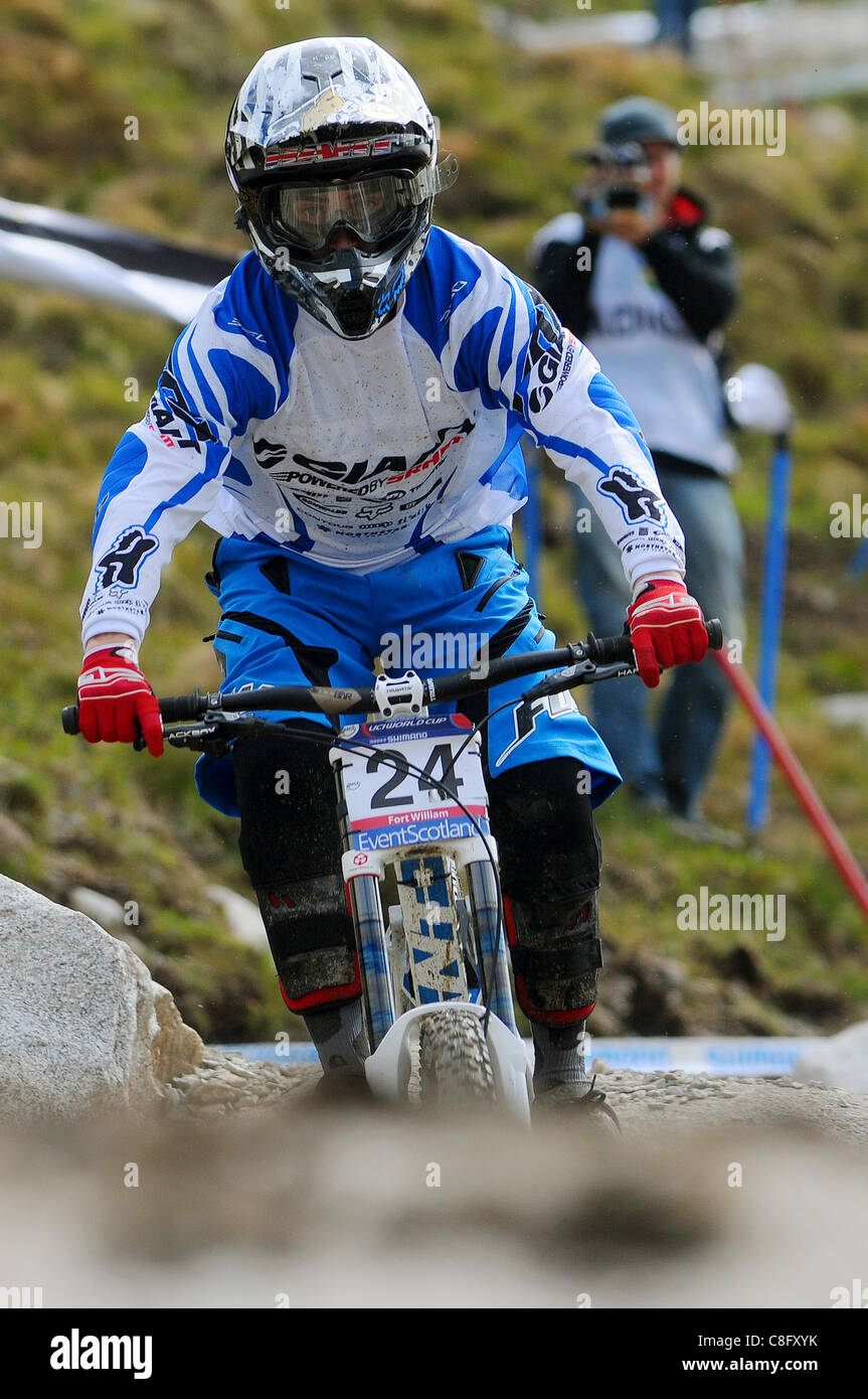 2011 UCI Downhill Mountain Bike World Champion Danny Hart of the United ...