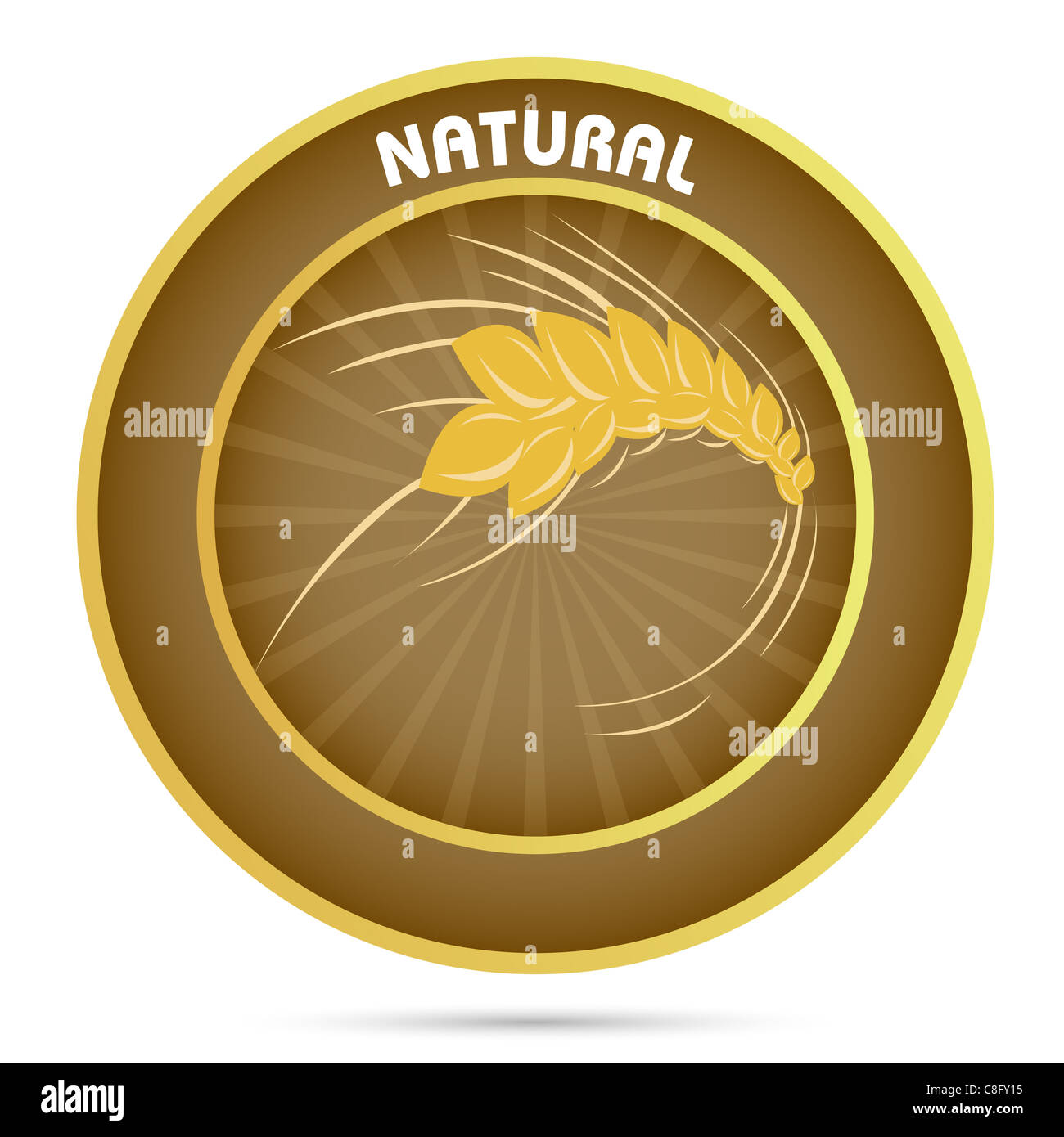 illustration of natural grain on white background Stock Photo - Alamy