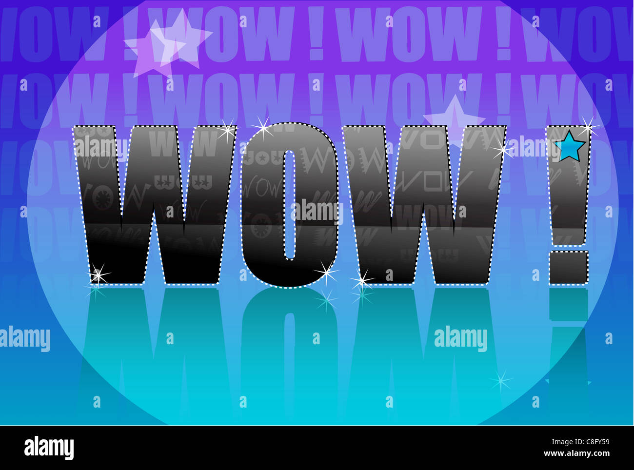 illustration of wow Stock Photo - Alamy