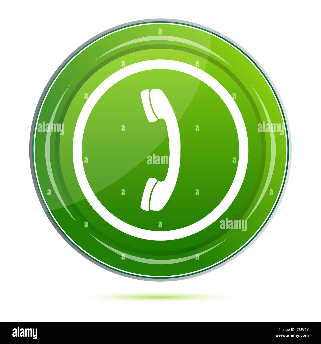 illustration of calling symbol on white background Stock Photo - Alamy