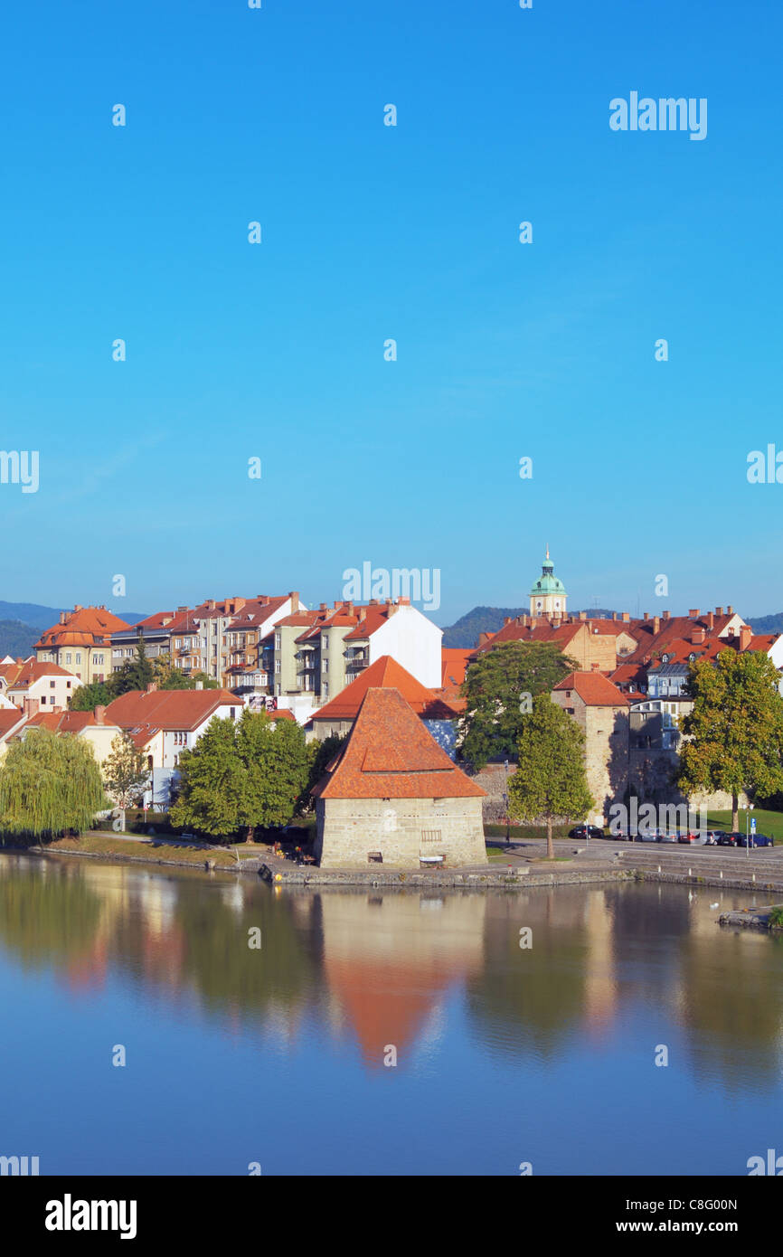 Old town by the river Drava in Maribor, Slovenia Stock Photo - Alamy