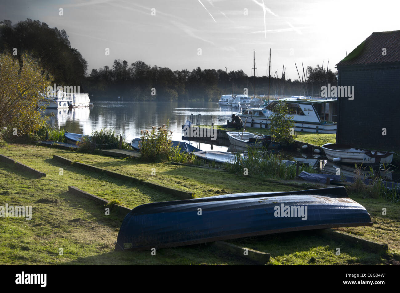 Barton Turf Staithe Norfolk Broads Stock Photo - Alamy