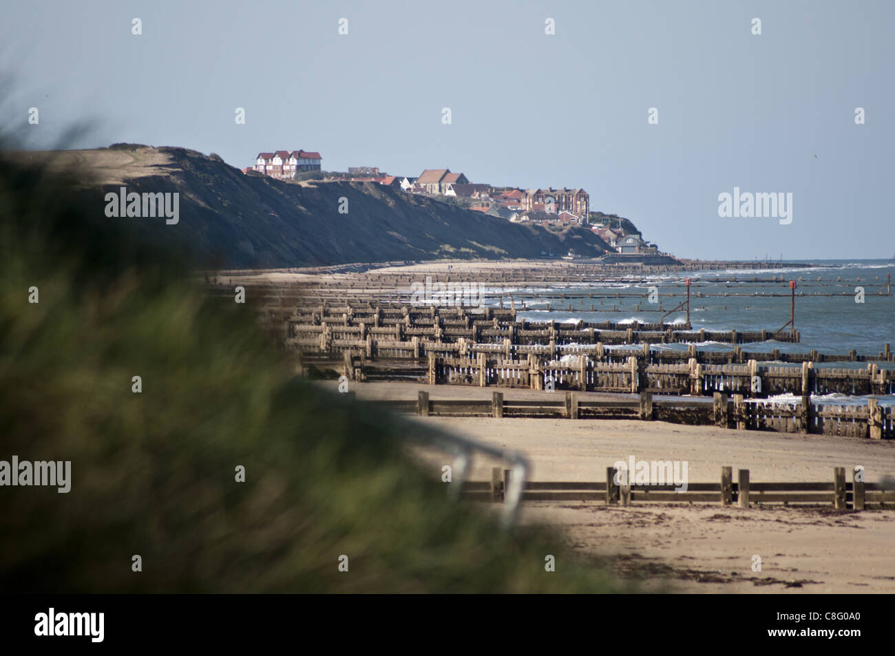 Mundesley coastal village from beach hi-res stock photography and ...