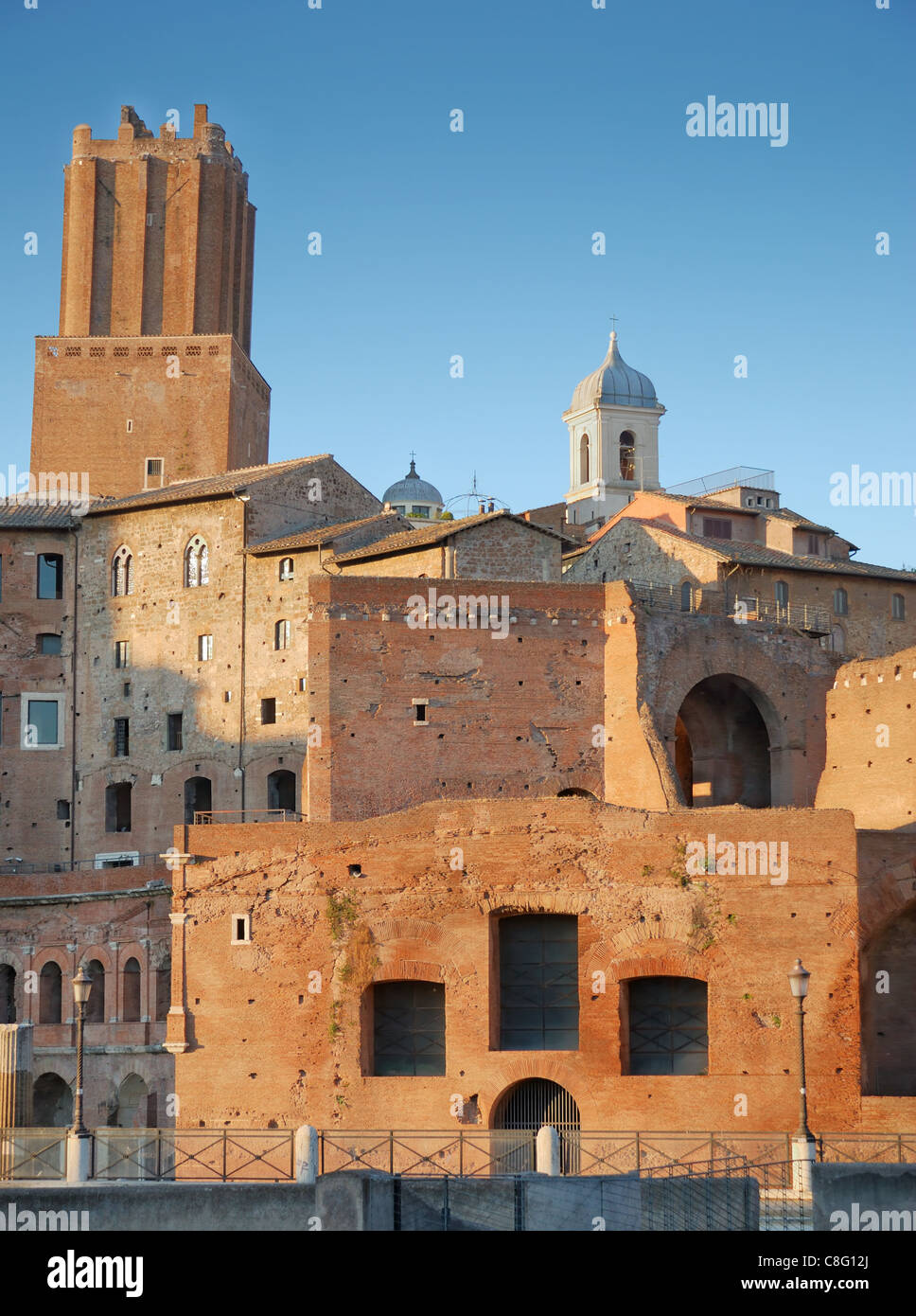 The Tower of the Milices (Torre delle Milizie) and Trajan's Forum in ...