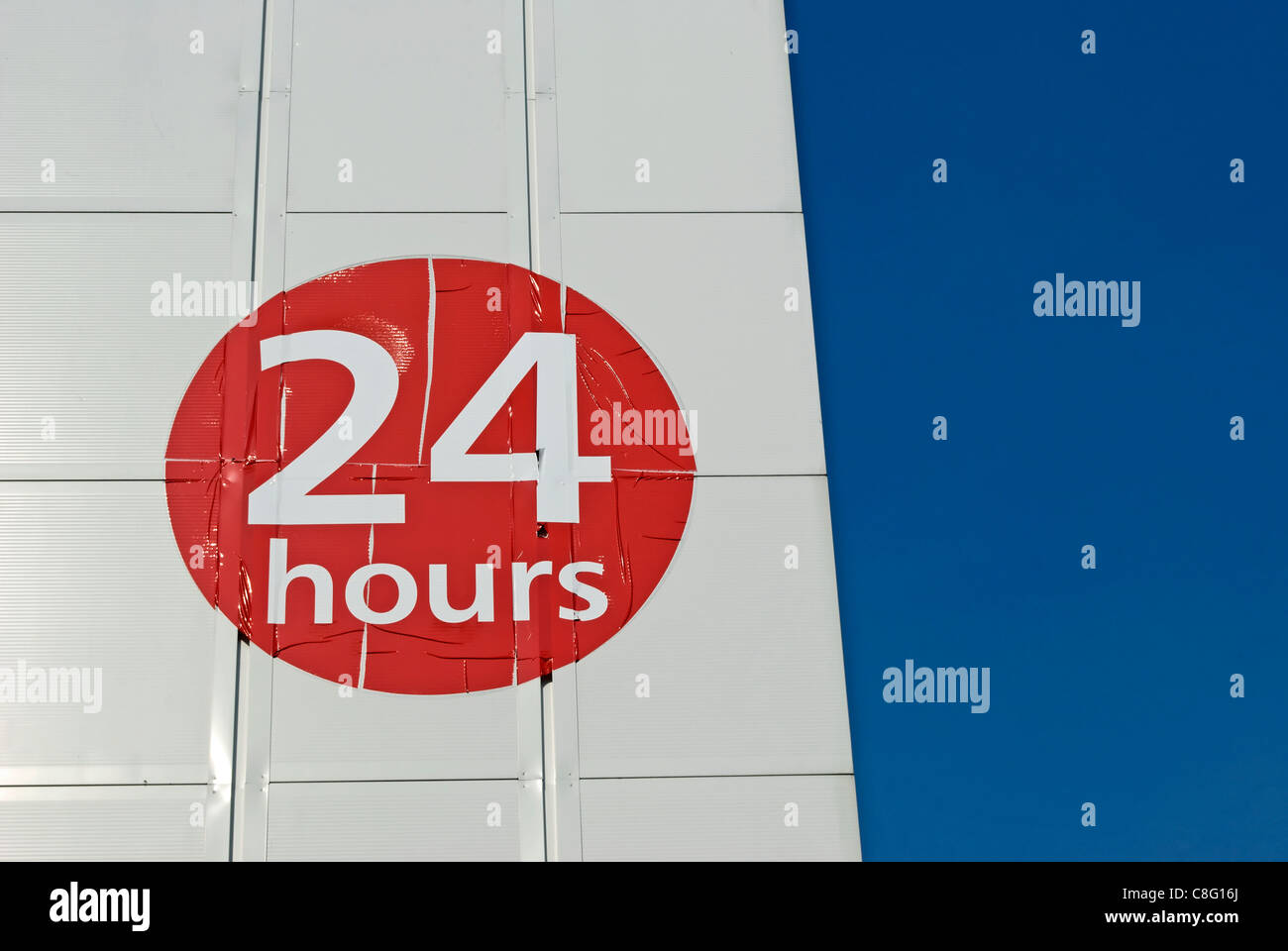 24 hour sign hi-res stock photography and images - Alamy