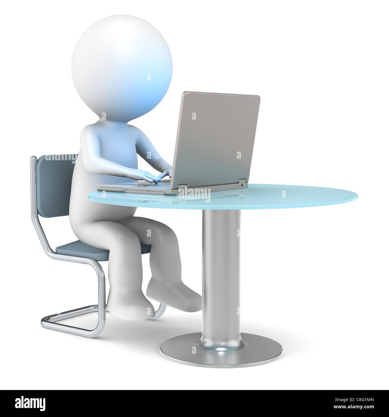 3d little human character desktop hi-res stock photography and images ...