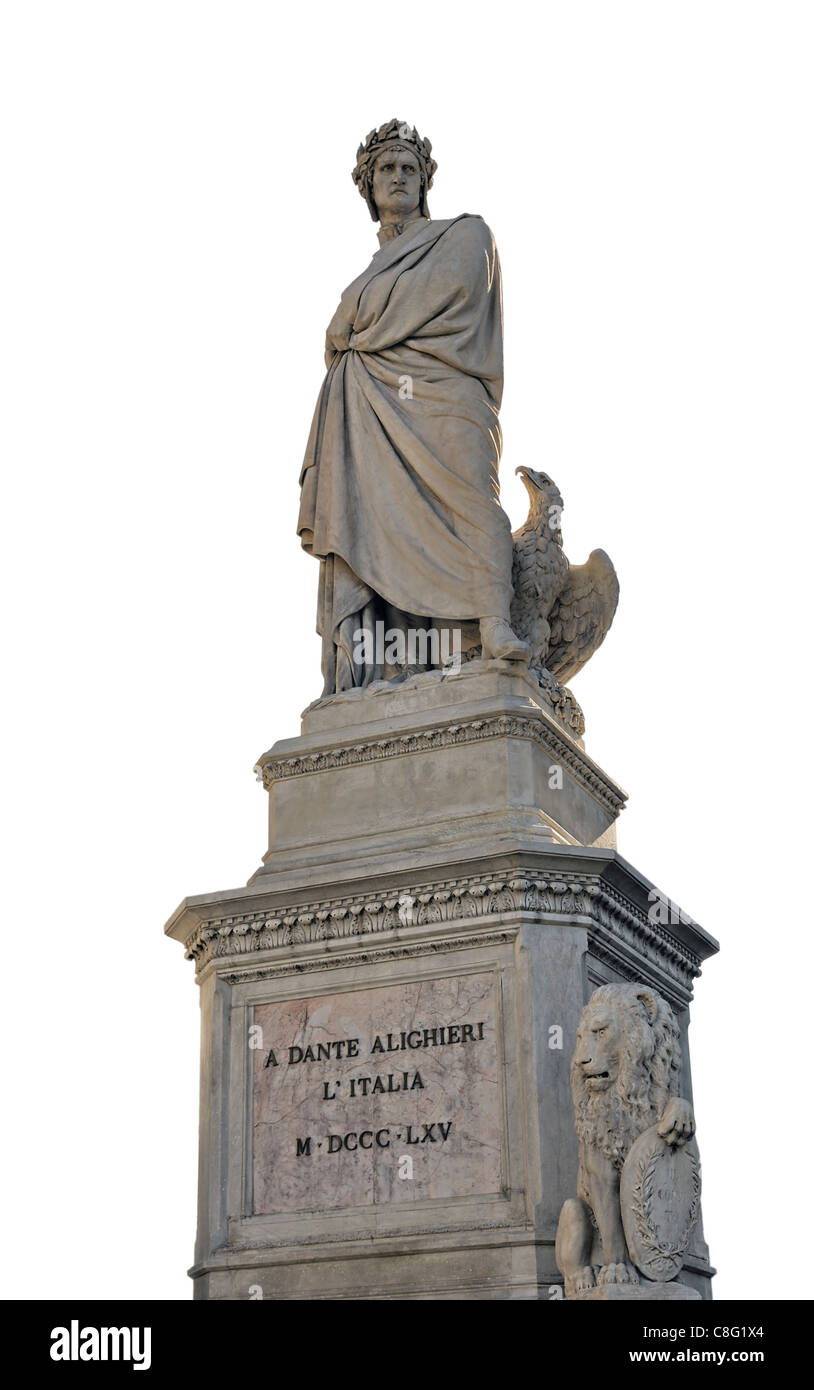 Statue of Dante Stock Photo - Alamy
