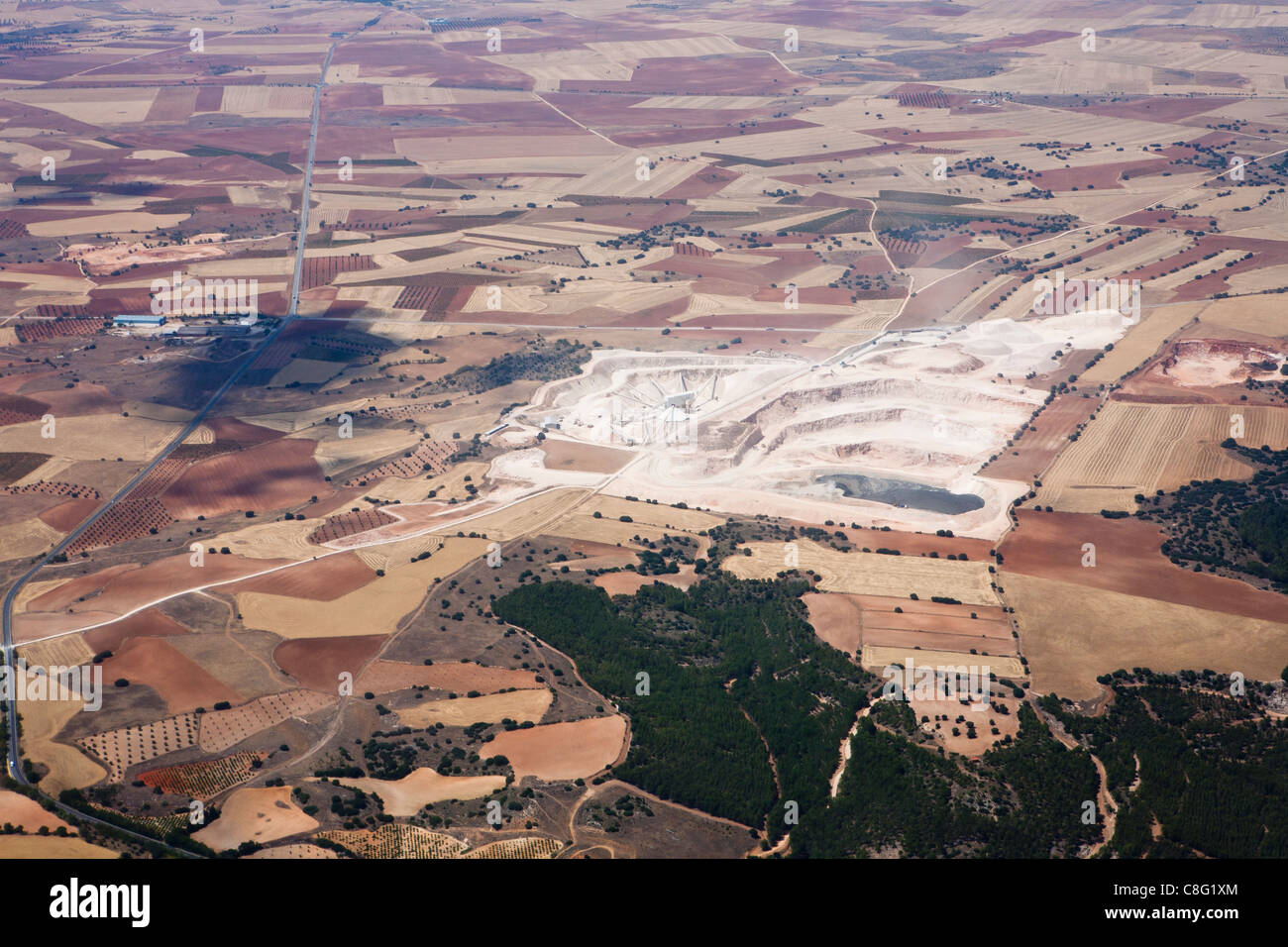 Aerial view of Spain ,Europe Stock Photo - Alamy