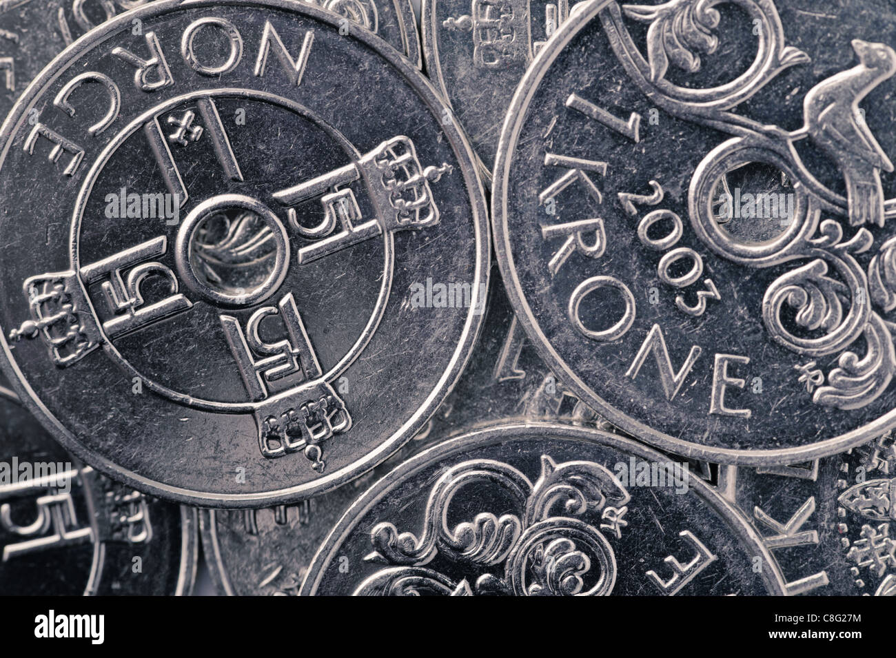 Norwegian krone cash money closeup hi-res stock photography and images ...