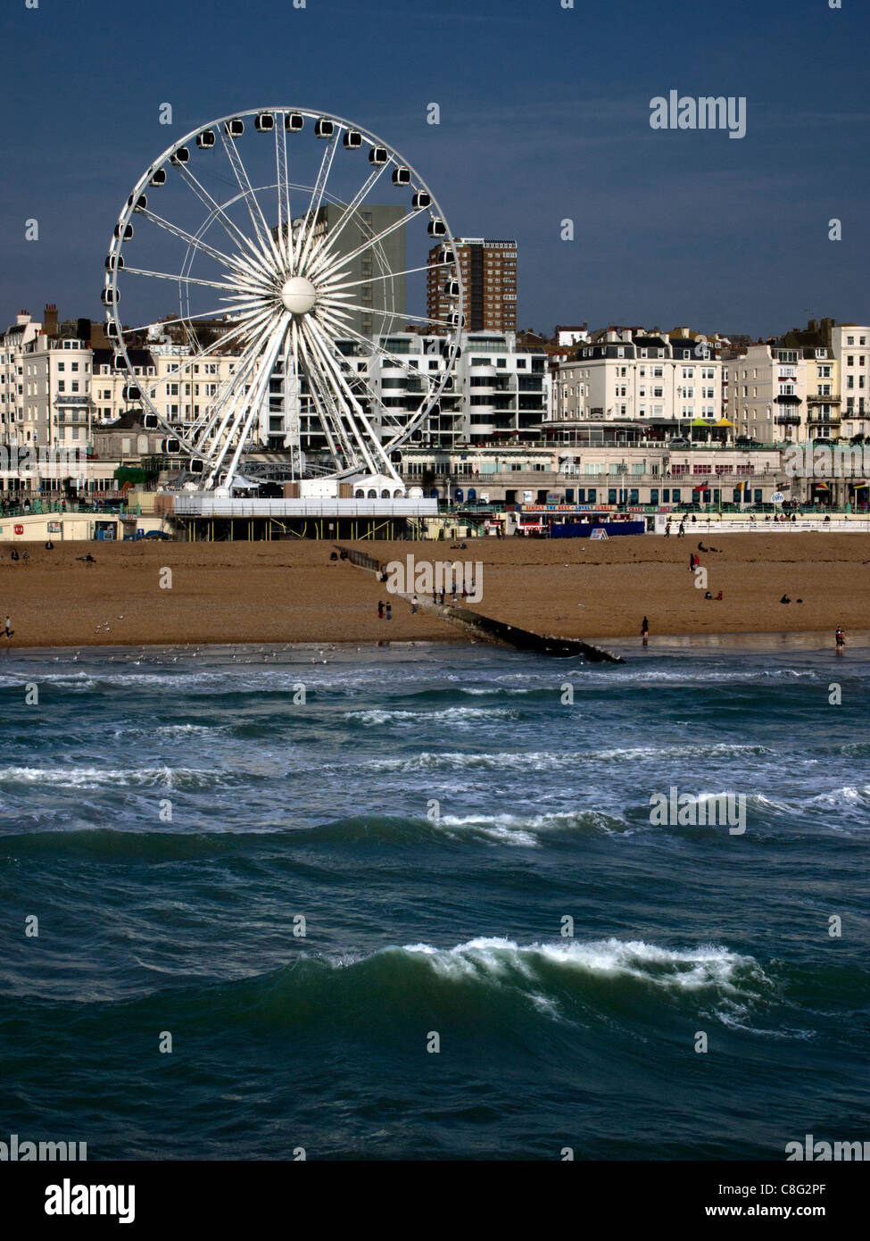 Brighton wheel - giant ferris wheel (the Brighton eye) on the beach ...