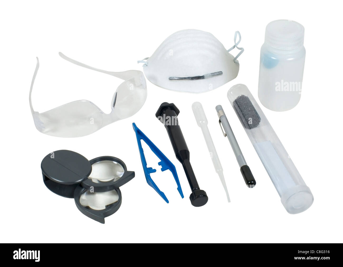 Forensic investigation kit Cut Out Stock Images & Pictures - Alamy