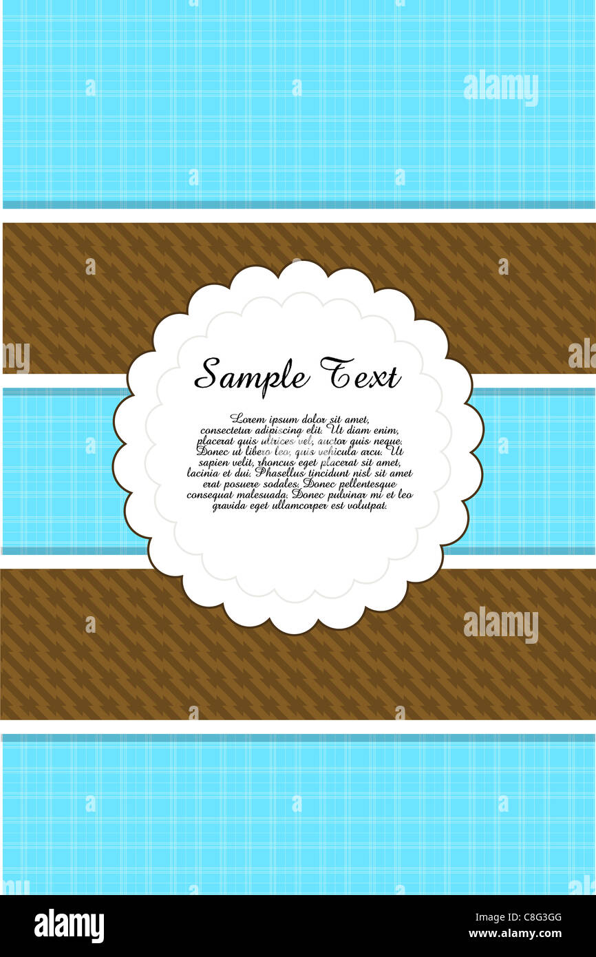 illustration of color greeting card Stock Photo - Alamy