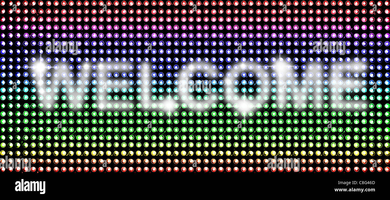 led lighting bulb pattern Stock Photo - Alamy