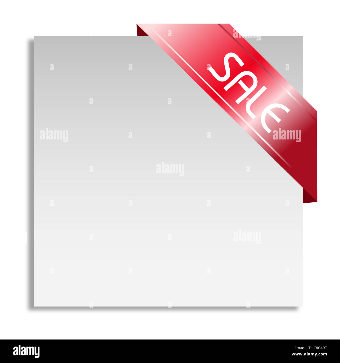illustration of sale tag on white background Stock Photo - Alamy