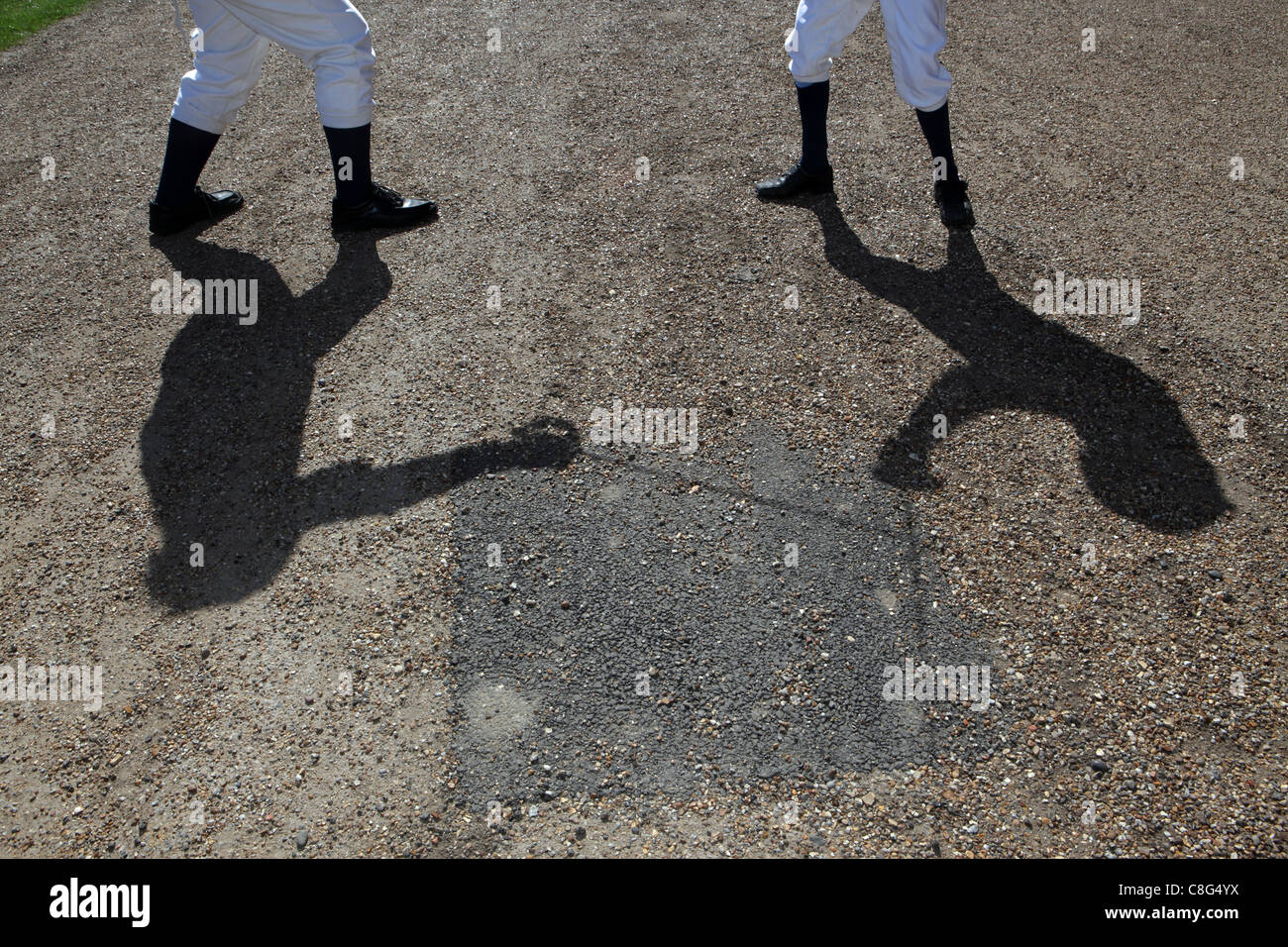 Two fencing men hi-res stock photography and images - Alamy