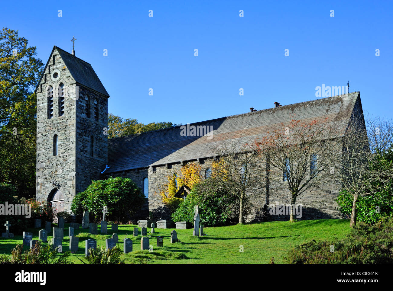 Church of the Sacred Heart. Coniston, Lake District National Park ...