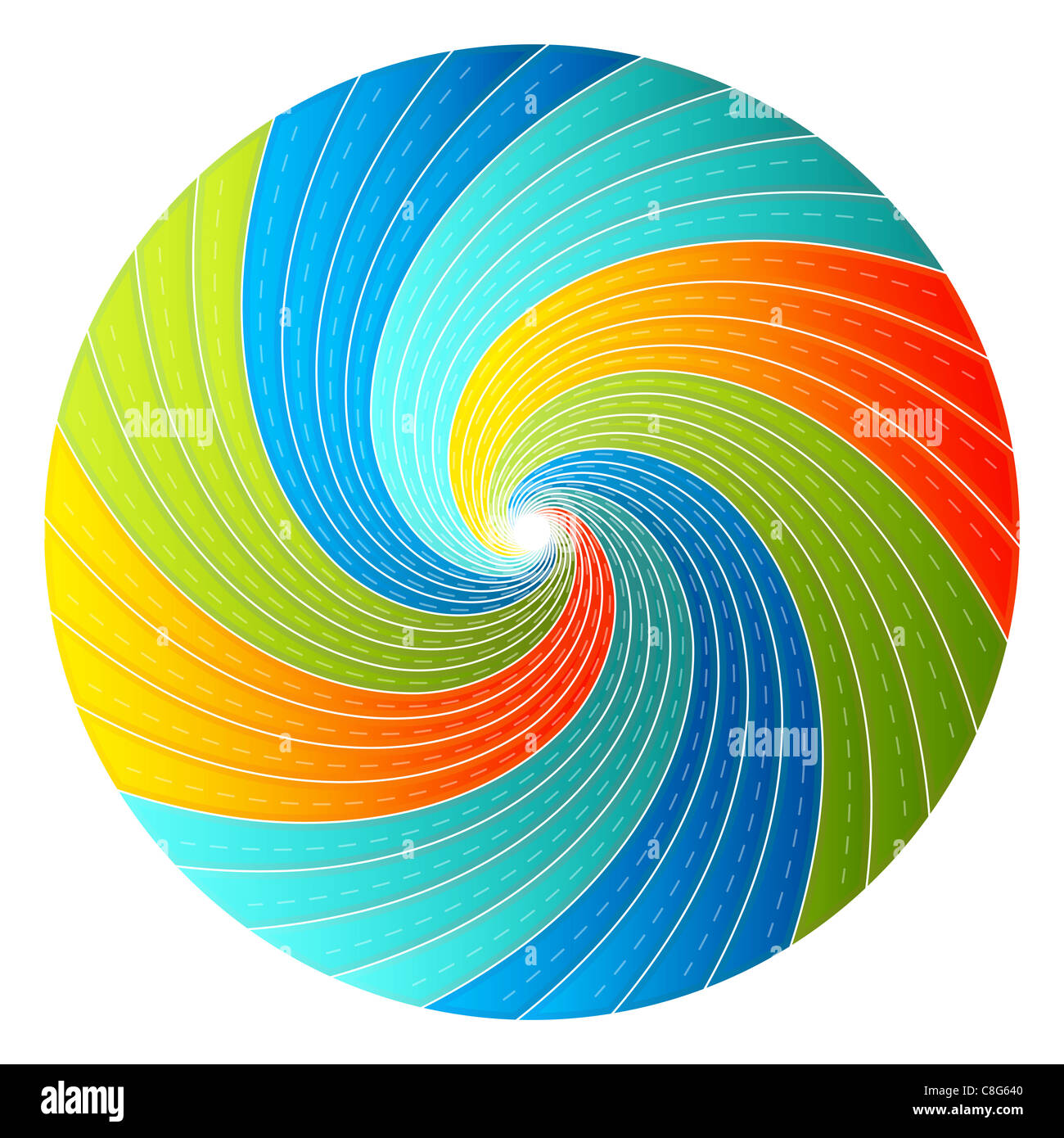 illustration of multicolored circular background Stock Photo - Alamy