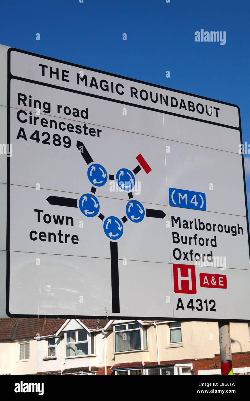 The Magic Roundabout Swindon Stock Photo - Alamy