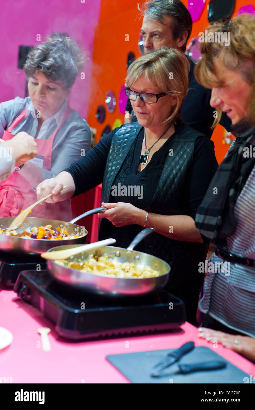Paris, France, French Women in Cooking Class at Autumn Trade Show ...