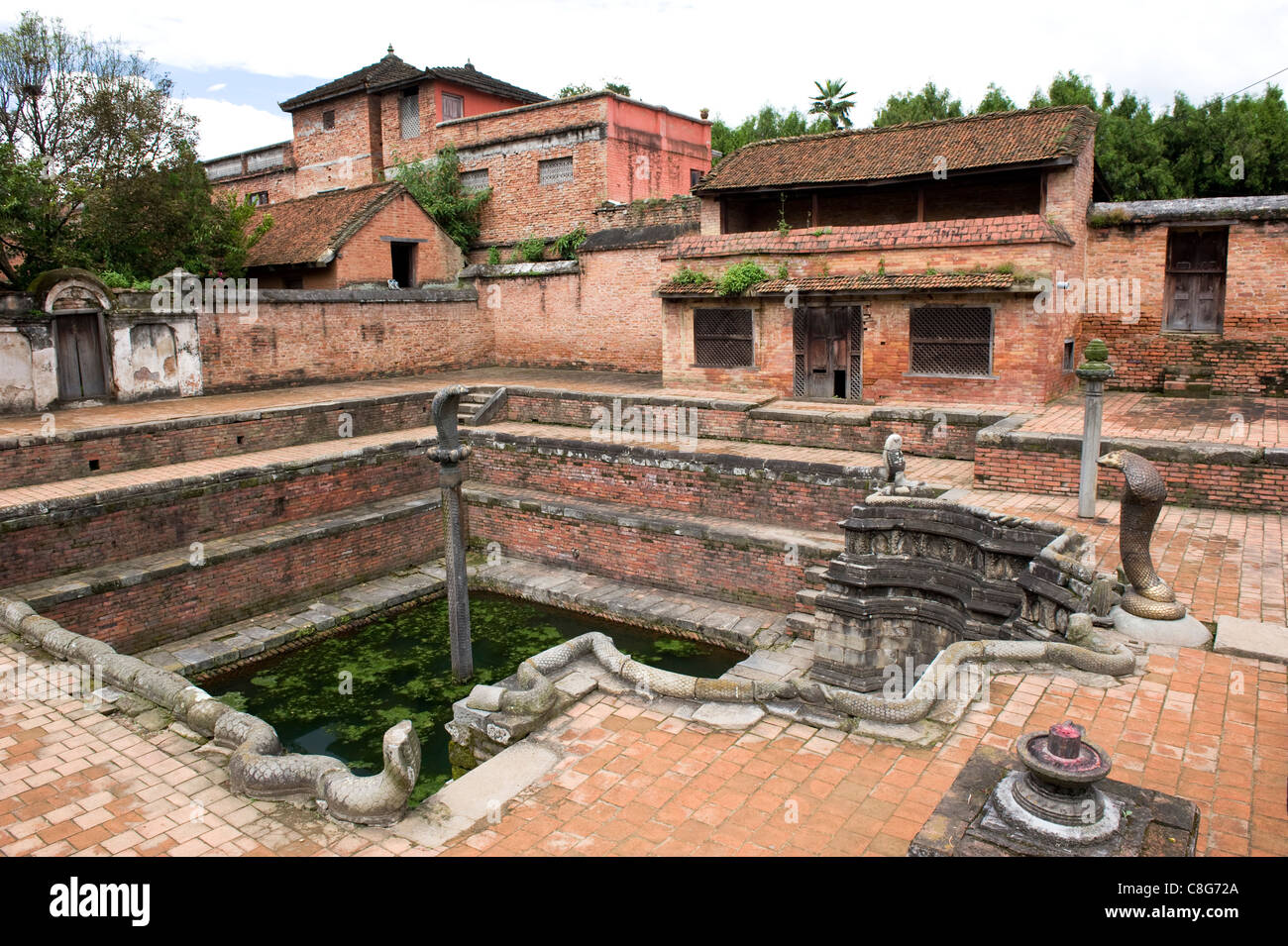 Naga Pokhari within the Royal Palace complex, Durbar Square, Bhaktapur ...