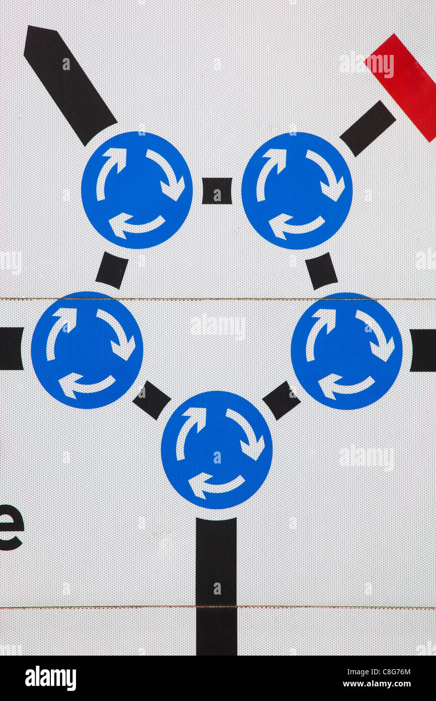 Roundabout road sign magic roundabout hi-res stock photography and ...