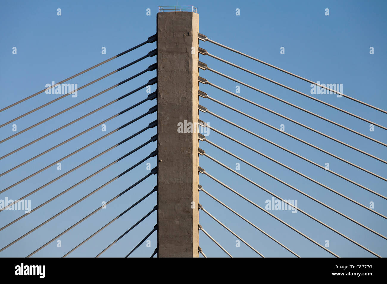 Close up bridge cables hi-res stock photography and images - Alamy
