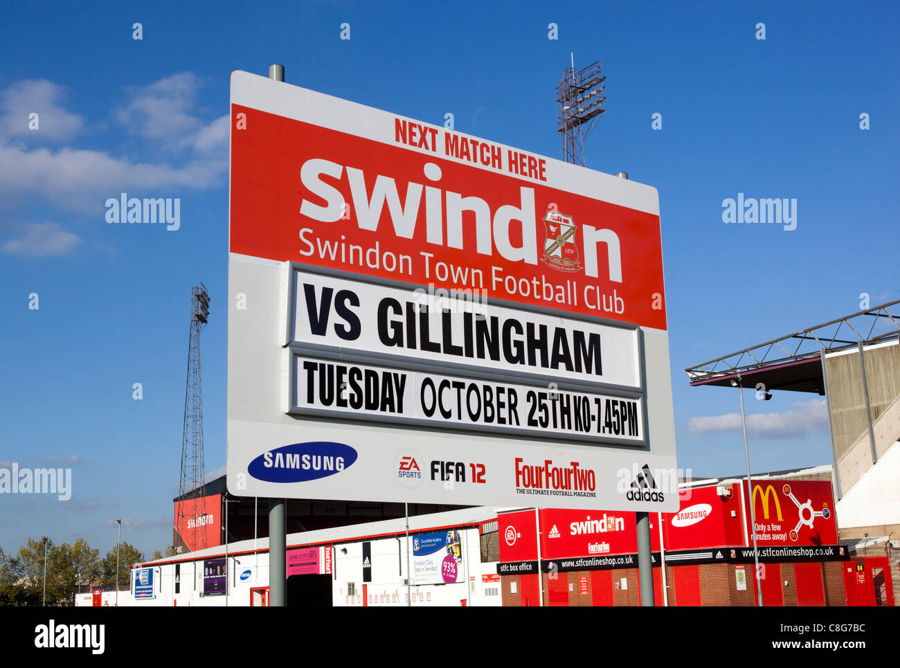 The County Ground - Home of Swindon Town Football Club Stock Photo - Alamy