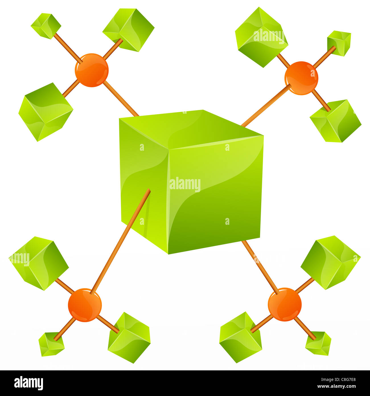 illustration of bonding icons on white background Stock Photo - Alamy