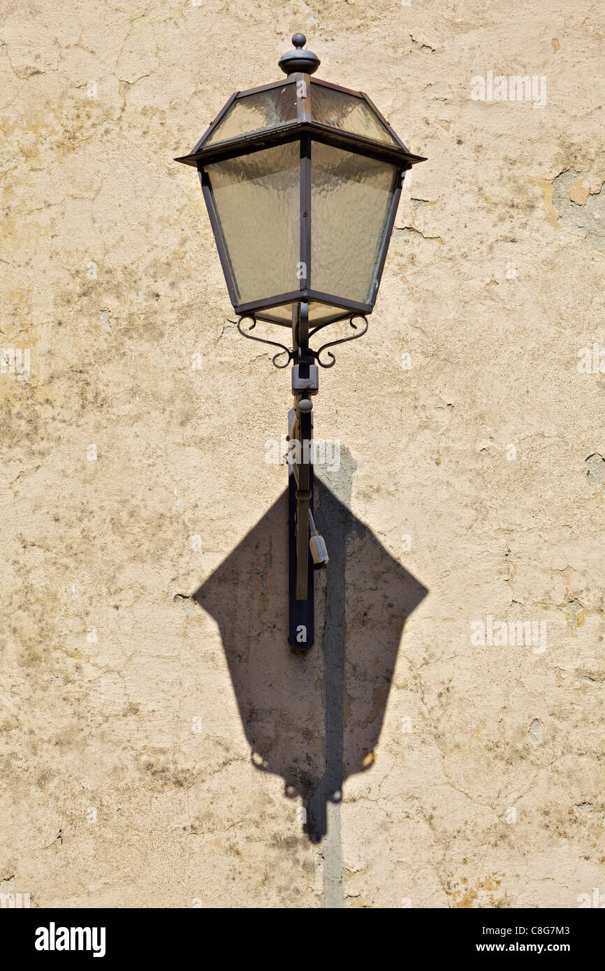 Rustic Rusted Street Lamp of Old World Tuscany Stock Photo - Alamy