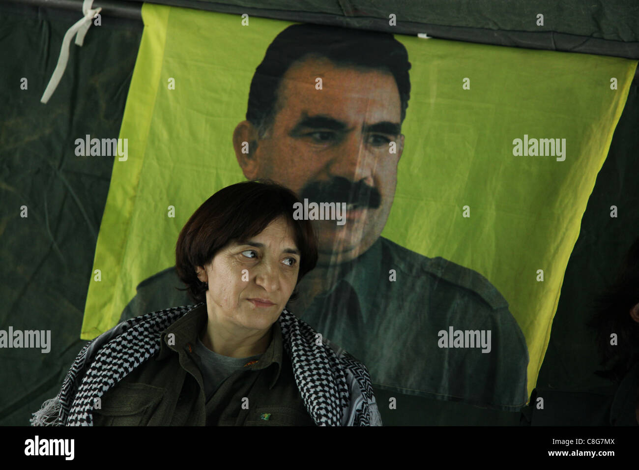 Portrait of Kurdistan Communities Union (KCK) Executive Council Member ...