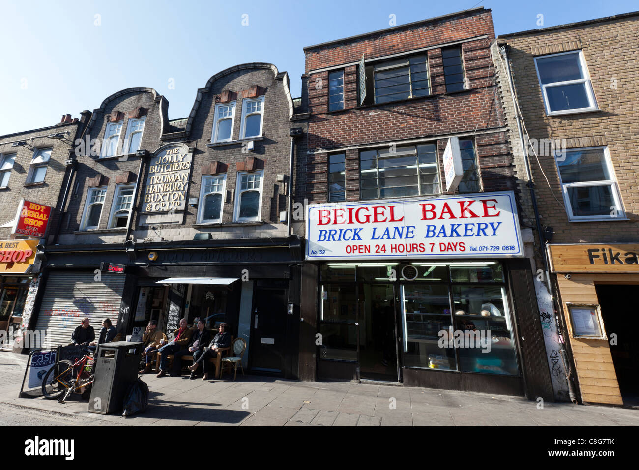 Brick Lane Beigel Bake, open 24 hours per day 7 days per week, London ...