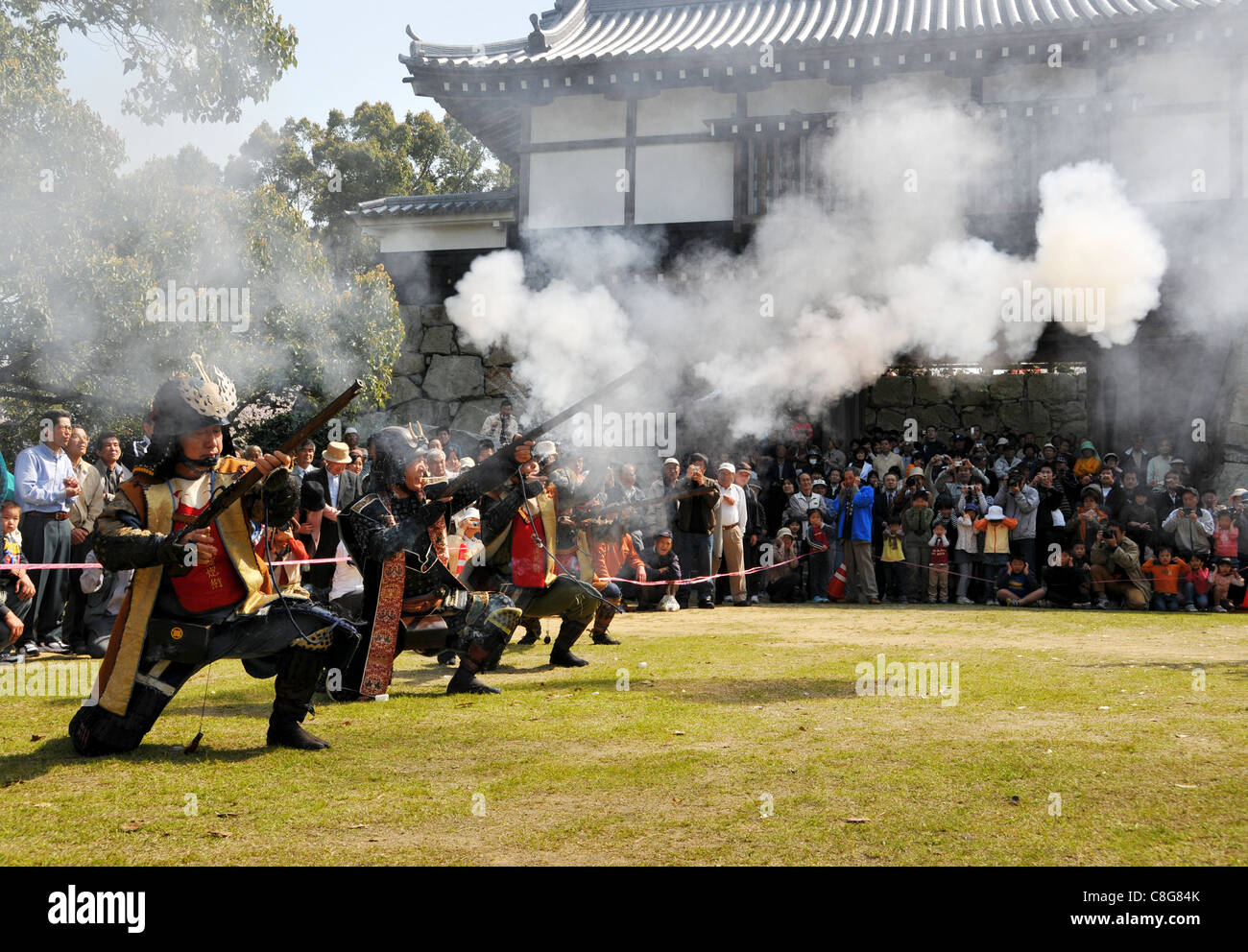 Festival reproducing how to fight ancient times of Japan Stock Photo ...