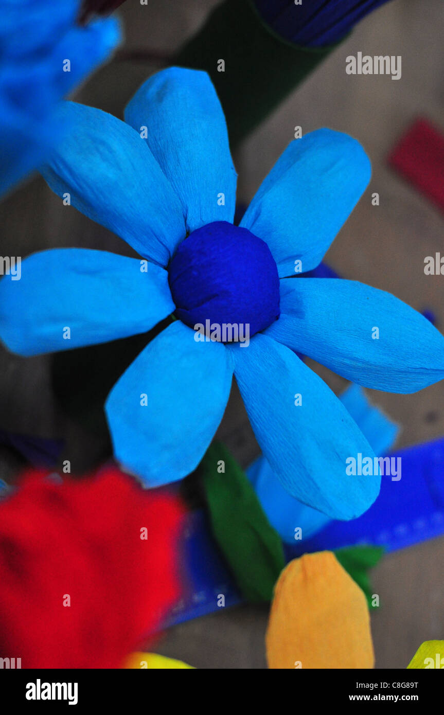 Hand made flower from paper Stock Photo - Alamy