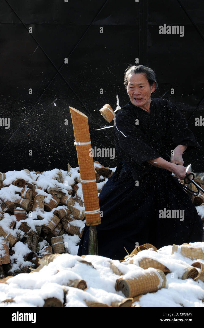 Samurai with the sword. Samurai fighter Stock Photo - Alamy