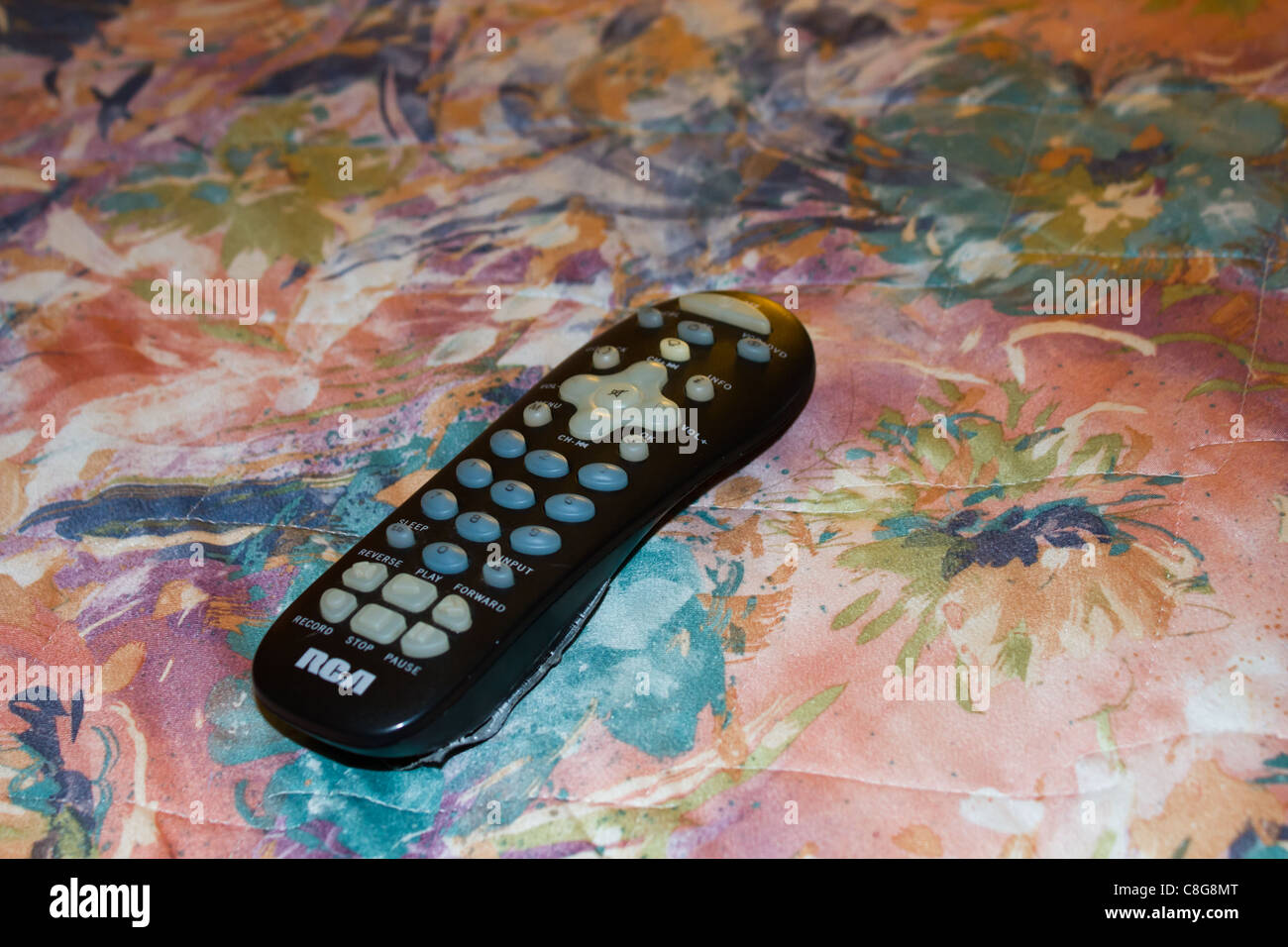 tv remote bed Stock Photo - Alamy