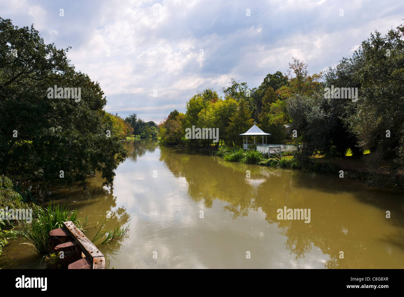 Bayou Teche from the bridge in Breaux Bridge, Cajun country, Lousiana ...