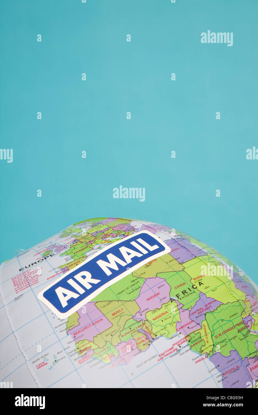 Air mail map hi-res stock photography and images - Alamy
