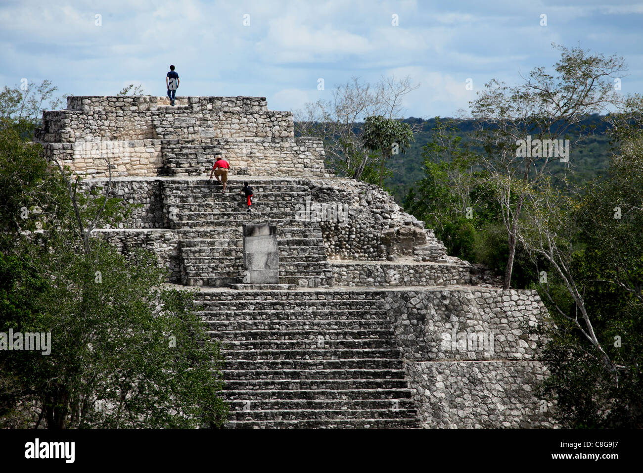 Pyramid I, Calakmul, UNESCO World Heritage Site, Calakmul Biosphere ...