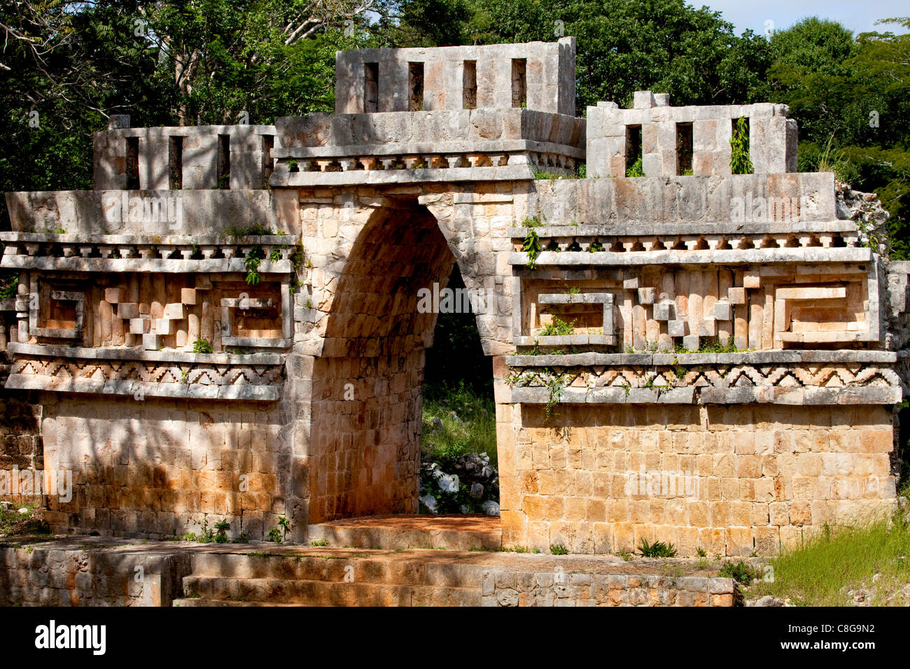 Gateway Arch, Labna, Mayan ruins, Yucatan, Mexico Stock Photo - Alamy