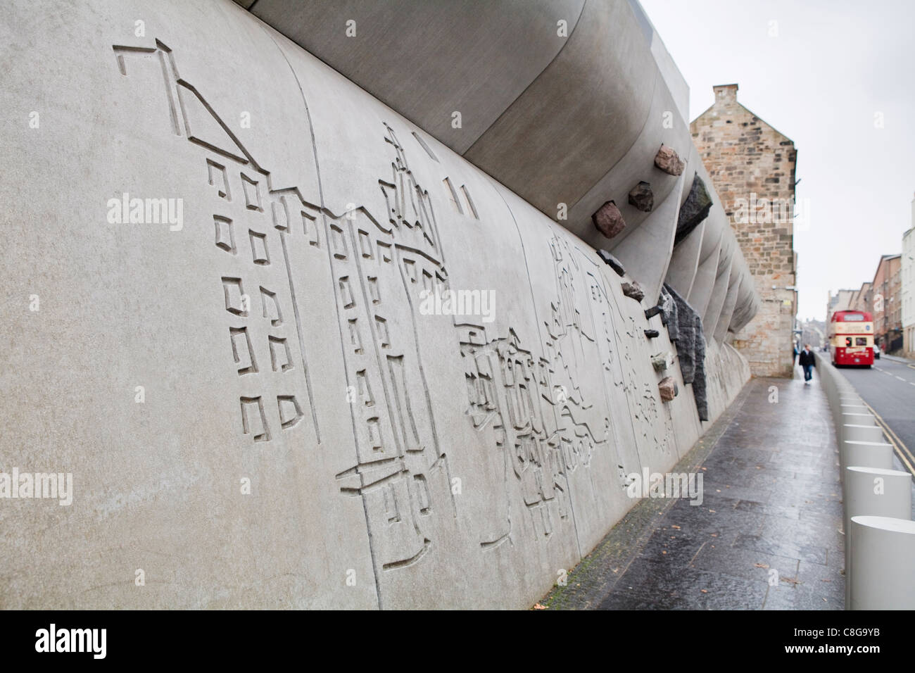Wall artwork, Scottish Parliament Building, Edinburgh, Lothian ...