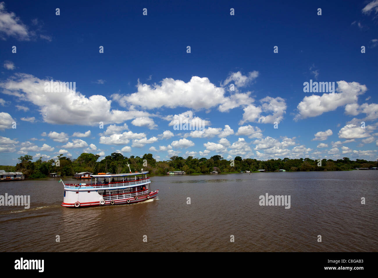 Navigating on the Amazon River, Manaus, Brazil Stock Photo - Alamy
